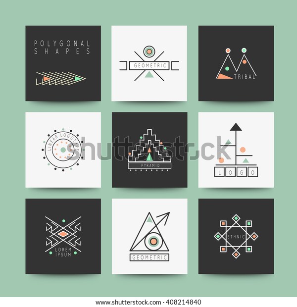 Sacred Geometry Set Minimal Geometric Shapes Stock Vector (Royalty Free ...