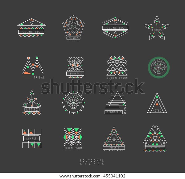 Sacred Geometry Set Minimal Geometric Shapes Stock Vector (Royalty Free ...
