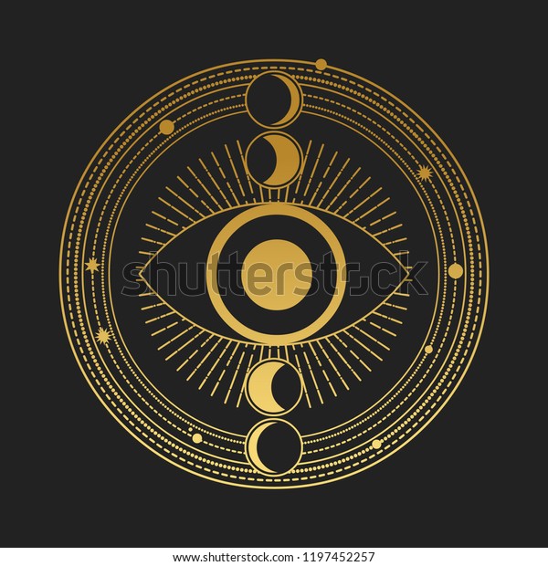 Sacred Geometry Solar System Cosmic Objects: vetor stock (livre de ...