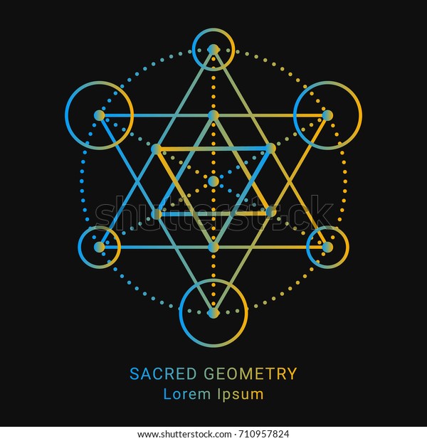 Sacred Geometry Style Symbol Sacral Geometric Stock Vector (Royalty ...