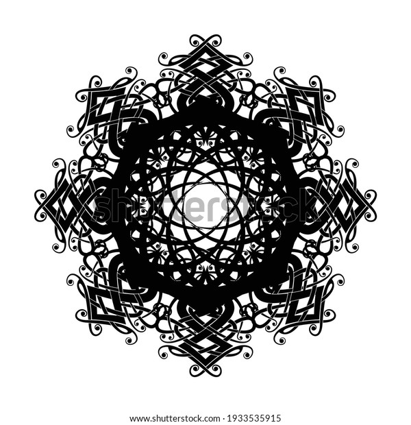 Sacred Geometry Symbol Vikings Circular Celtic Stock Vector (Royalty ...