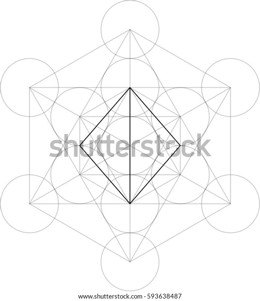 Sacred Geometry Tetrahedron Stock Vector (Royalty Free) 593638487 ...