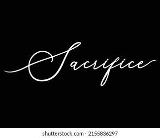 Sacrifice Word Vector Template Design Stock Vector (Royalty Free ...