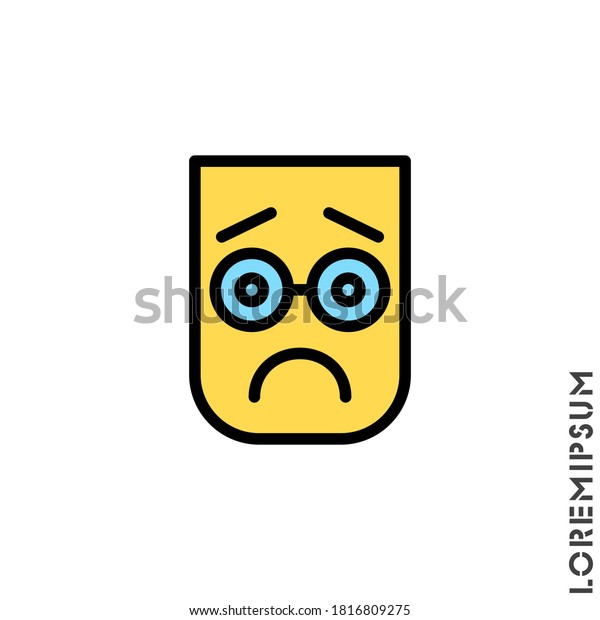 Sad Bad Color Mood Feel Sorry Stock Vector (Royalty Free) 1816809275 ...