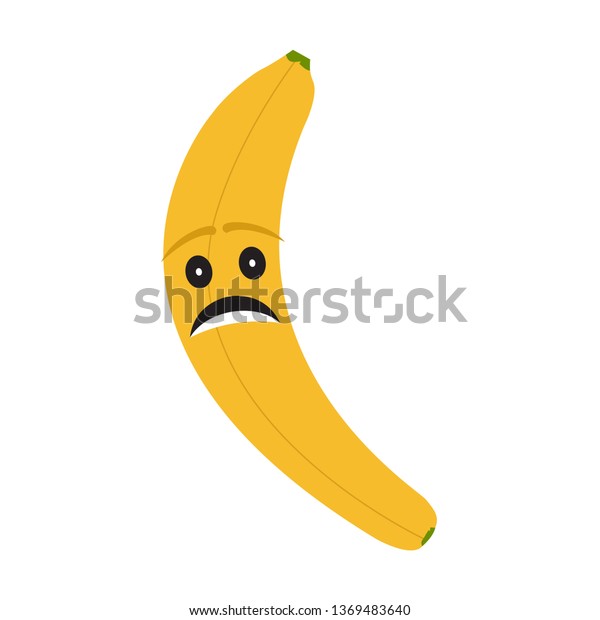 Sad Banana Cartoon Image Vector Illustration Stock Vector (Royalty Free ...