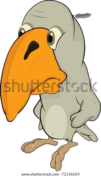 Sad Birdiecartoon Stock Vector (Royalty Free) 72136624 | Shutterstock