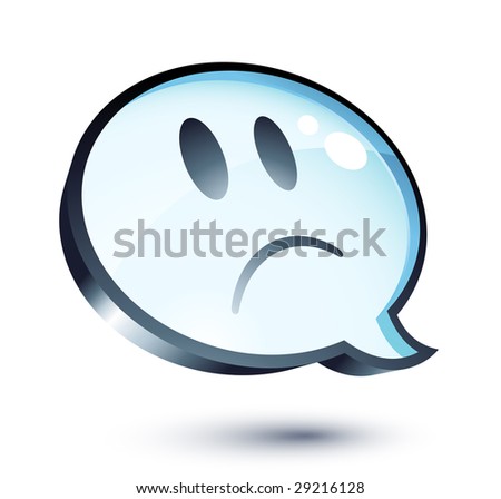 Sad Cartoon Bubble Stock Vector (Royalty Free) 29216128 - Shutterstock