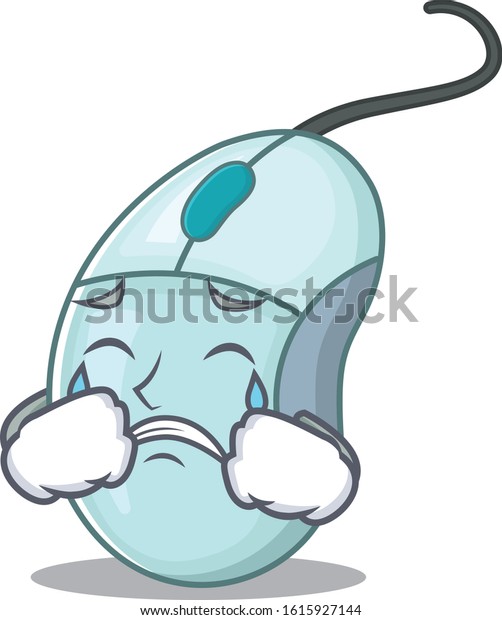 Sad Computer Mouse Cartoon Mascot Style Stock Vector (Royalty Free ...