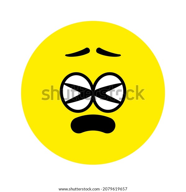 Sad Confused Face Emoji Icon Vector Stock Vector (Royalty Free ...