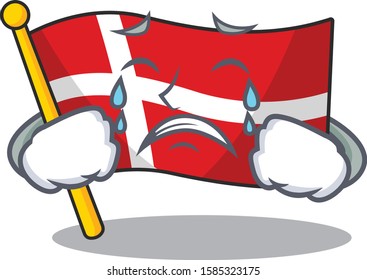 Sad Crying Flag Denmark Mascot Cartoon: เวกเตอร์สต็อก (ปลอดค่าลิขสิทธิ์ ...