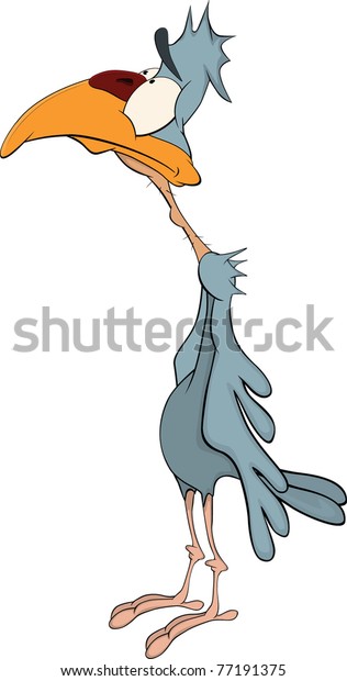 Sad Dark Blue Bird Cartoon Stock Vector (Royalty Free) 77191375 ...