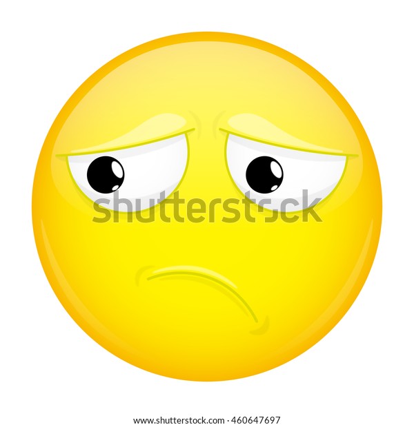 Sad Emoji Wrong Emotion Hurt Emoticon Stock Vector (Royalty Free) 460647697