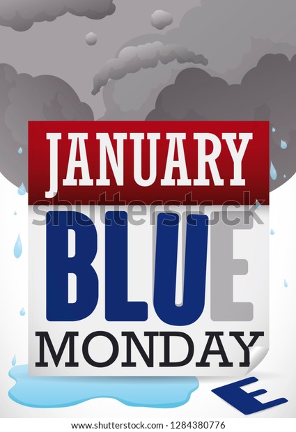 Sad Face Clouds Rainy Weather Over Stock Vector (Royalty Free ...