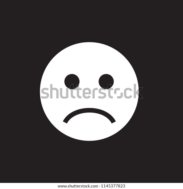Sad Face Emoji Icon 스톡 벡터(로열티 프리) 1145377823 | Shutterstock