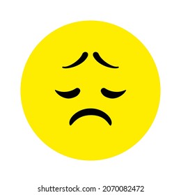 Sad Face Emoji Icon Vector Emoticon: เวกเตอร์สต็อก (ปลอดค่าลิขสิทธิ์ ...
