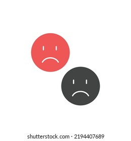 Sad Face Icons Symbol Vector Elements Stock Vector (Royalty Free ...