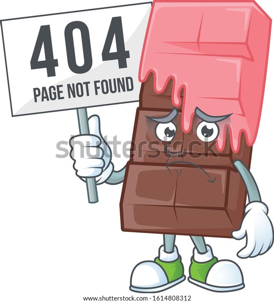 Sad Face Mascot Style Chocolate Bar Stock Vector (Royalty Free ...