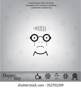 Sad Face Sign Icon Stock Vector (Royalty Free) 352701209 | Shutterstock