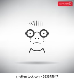 Sad Face Sign Icon Stock Vector (Royalty Free) 390757693