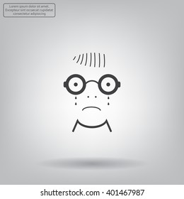 Sad Face Sign Icon Stock Vector (Royalty Free) 390757693