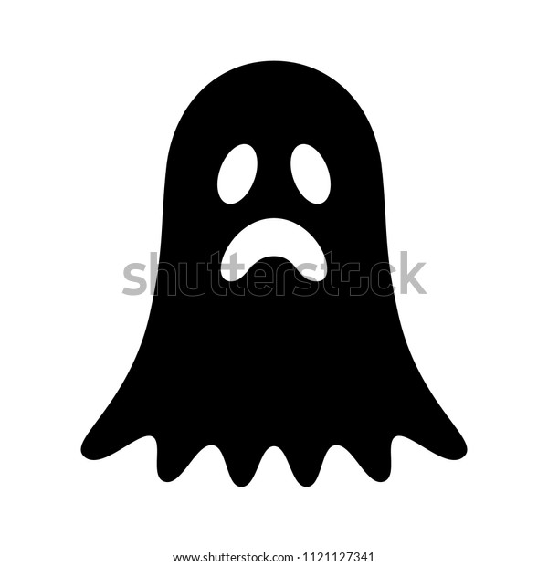 Sad Ghost Phantom Apparition Haunting Halloween Stock Vector (Royalty ...