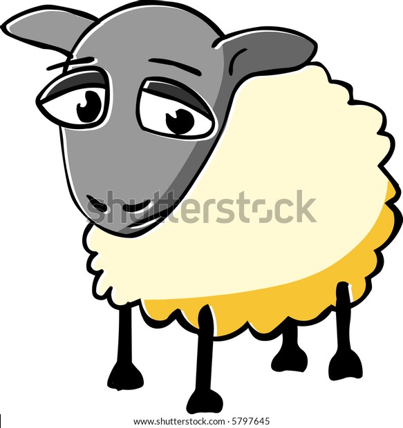 Sad Lamb Stock Vector (Royalty Free) 5797645 | Shutterstock