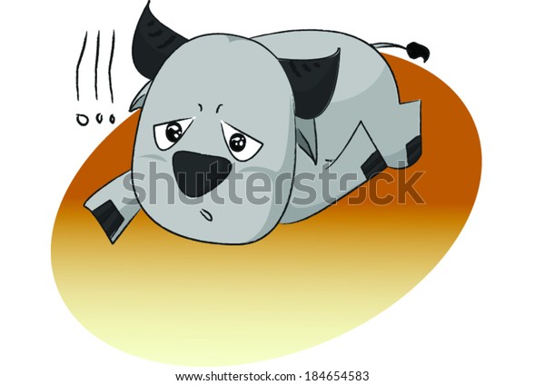 Sad Little Buffalo Stock Vector (Royalty Free) 184654583 | Shutterstock