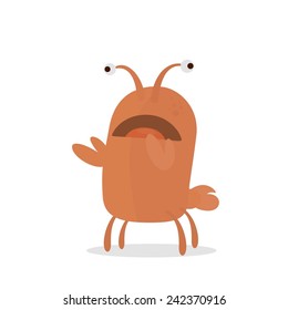 Sad Lobster Vector Illustration Stock Vector (Royalty Free) 242370916 ...