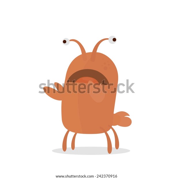 Sad Lobster Vector Illustration Stock Vector (Royalty Free) 242370916 ...