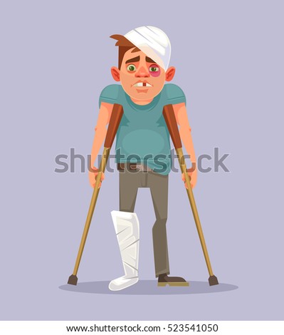 Broken Leg Cartoon Clipart | Free download on ClipArtMag