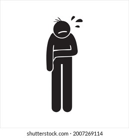 Sad Man Icon Vector Glyph Stock Vector (Royalty Free) 2007269114 ...