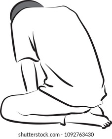 Sad Man Vector Stock Vector (Royalty Free) 1092763430 | Shutterstock