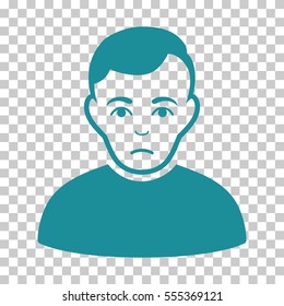 Sad Man Vector Pictogram Illustration Style Stock Vector (Royalty Free ...