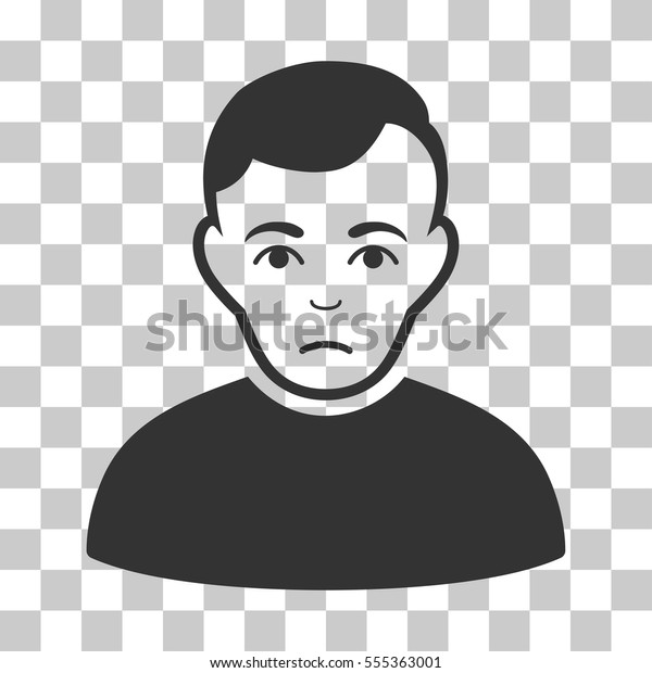 Sad Man Vector Pictogram Illustration Style Stock Vector (Royalty Free ...