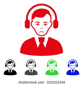Sad Radio Operator Vector Pictogram Vector Stock Vector (Royalty Free ...