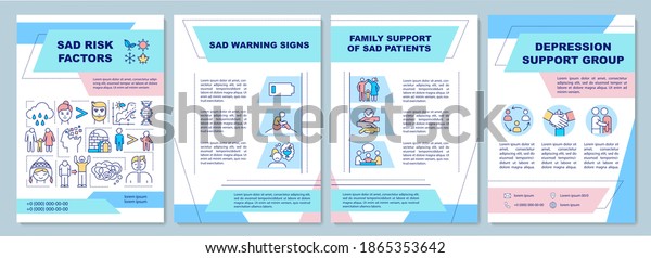 Sad Risk Factors Brochure Template Sad Stock Vector (Royalty Free ...