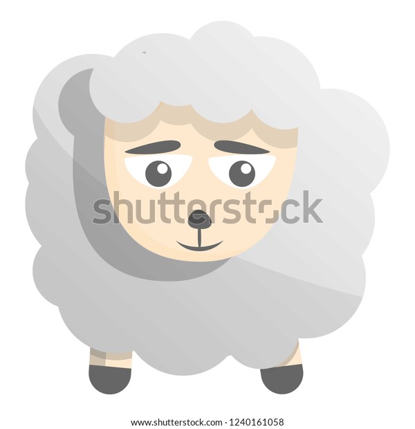 Sad Sheep Icon Cartoon Sad Sheep Stock Vector (Royalty Free) 1240161058 ...