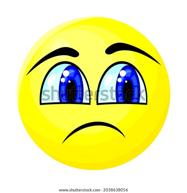 Sad Smiley Drawing Vector Illustration Stock Vector (Royalty Free ...