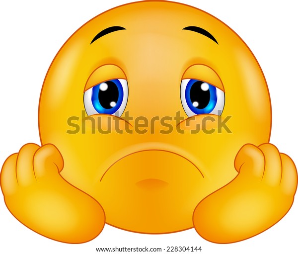 Trauriges Smiley-Emoticon