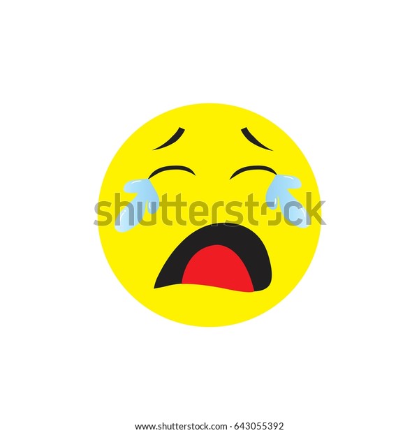 Sad Smiley Emoticon Cartoon Stock Vector (Royalty Free) 643055392 ...
