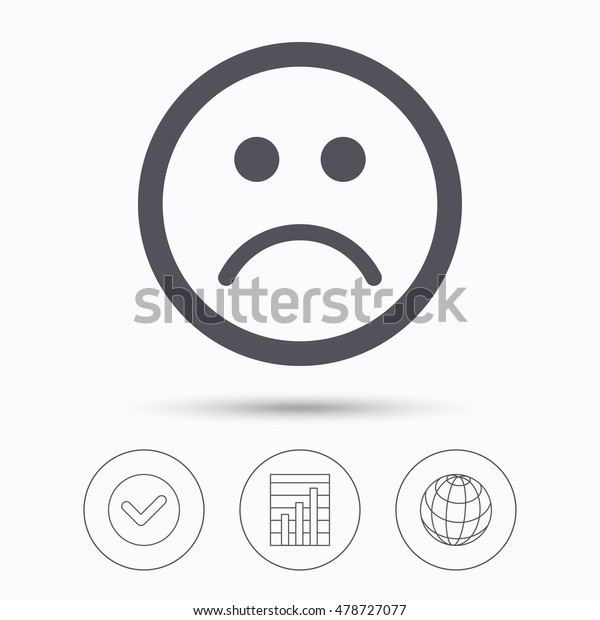 Sad Smiley Icon Bad Feedback Symbol Stock Vector (Royalty Free ...