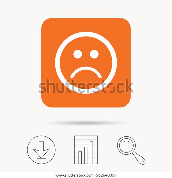 Sad Smiley Icon Bad Feedback Symbol Stock Vector (Royalty Free ...