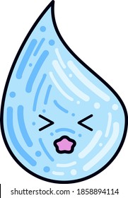 Sad Teardrop Illustration Vector On White Stock Vector (Royalty Free ...