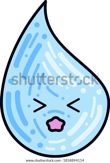 Sad Teardrop Illustration Vector On White Stock Vector (Royalty Free ...