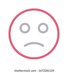 Flushed Emoji Icon Illustration Embarrassed Vector Stock Vector ...