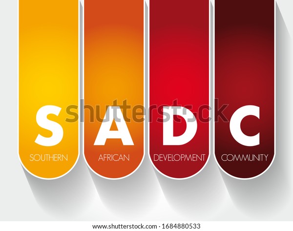 Sadc Southern African Development Community Acronym Stock Vector ...