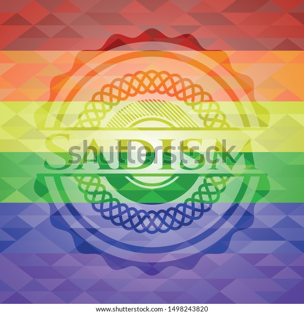 Sadism On Mosaic Background Colors Lgbt Stock Vector (Royalty Free ...