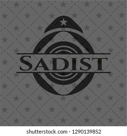 Sadist Realistic Black Emblem Stock Vector (Royalty Free) 1290139852 ...