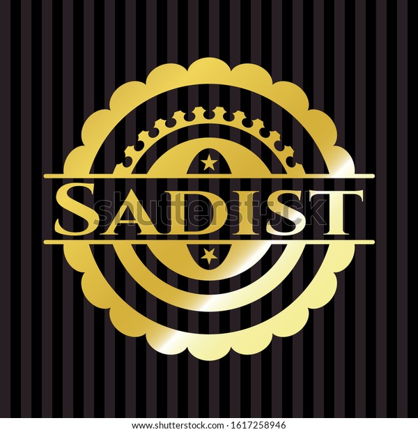 Sadist Shiny Badge Vector Illustration Detailed Stock Vector (Royalty ...