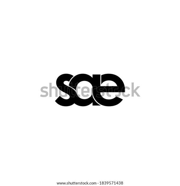Sae Letter Original Monogram Logo Design Stock Vector (Royalty Free ...